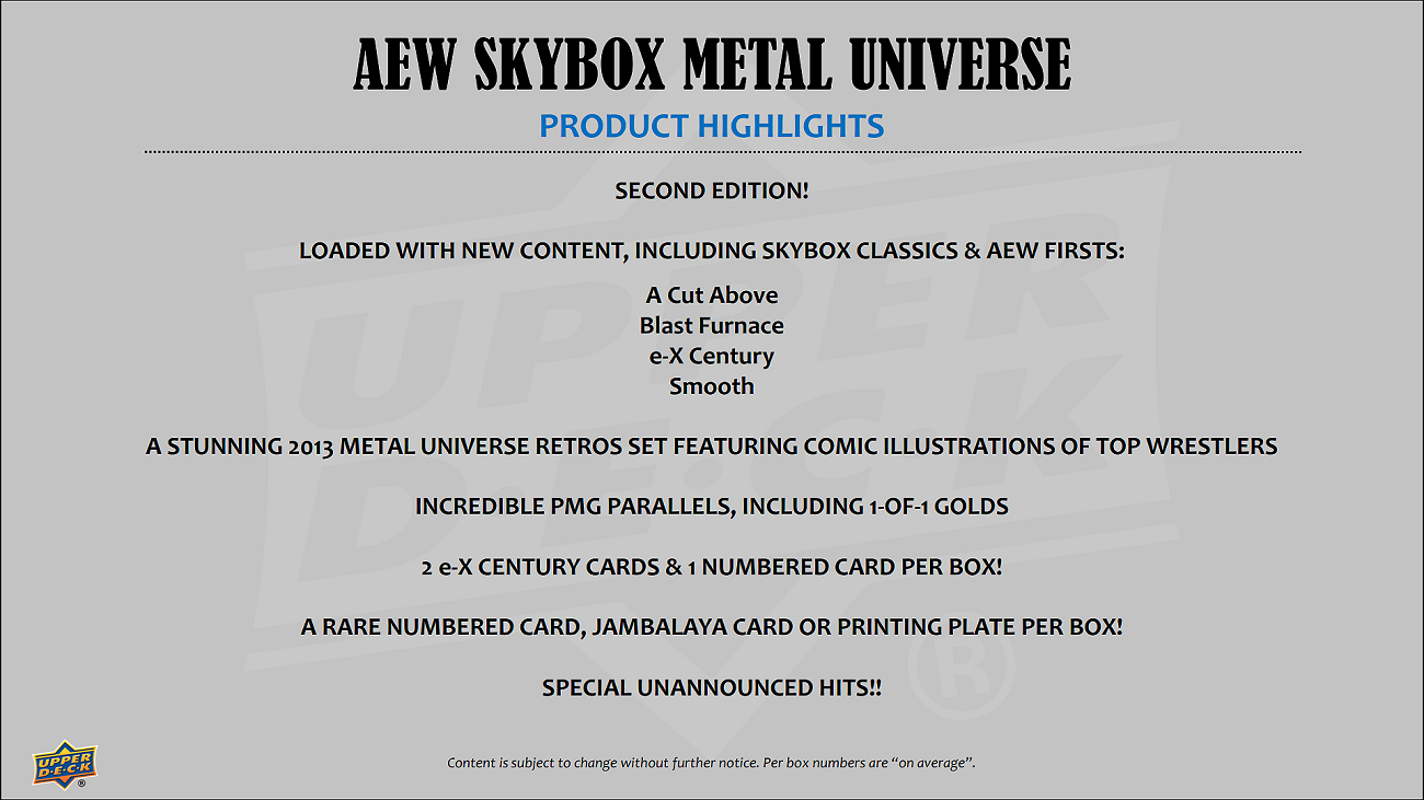 2025 Upper Deck AEW Metal Universe